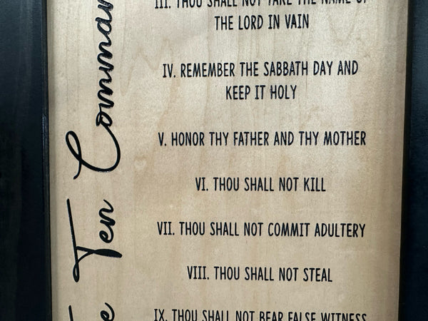 Concealed Gun Storage Cabinet with The Ten Commandments | Charter Arms